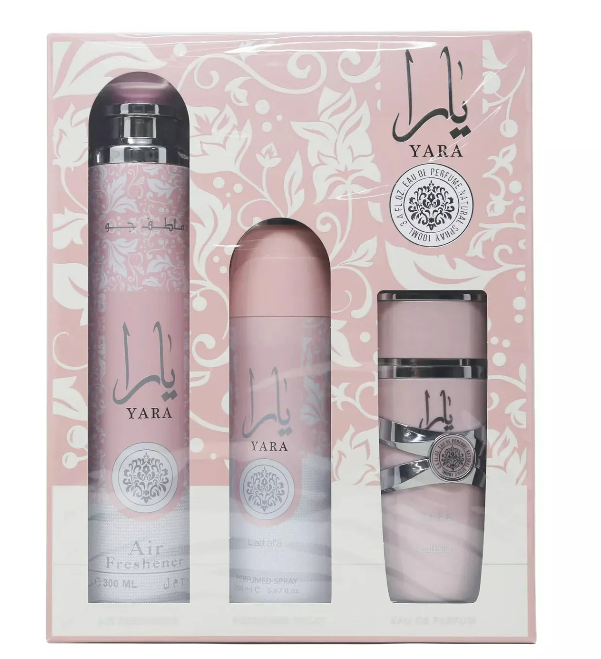 Set Perfume Mujer YARA Lattafa – LUXOR COSMETICS